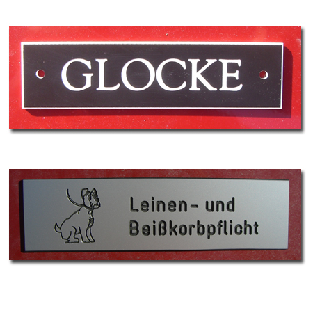 Warnschilder Hinweisschilder