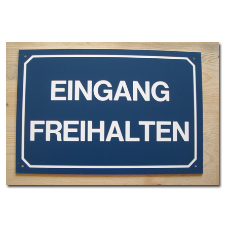 Warnschilder Hinweisschilder