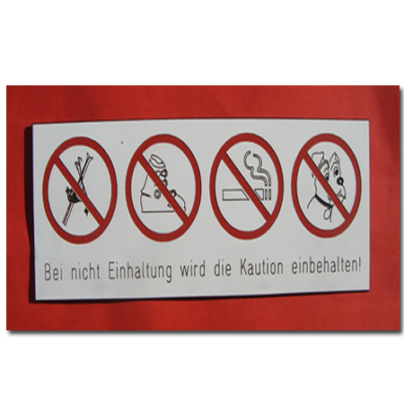 Warnschilder Hinweisschilder